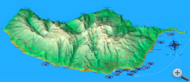 Madeira Maps and Hotel Funchal Map